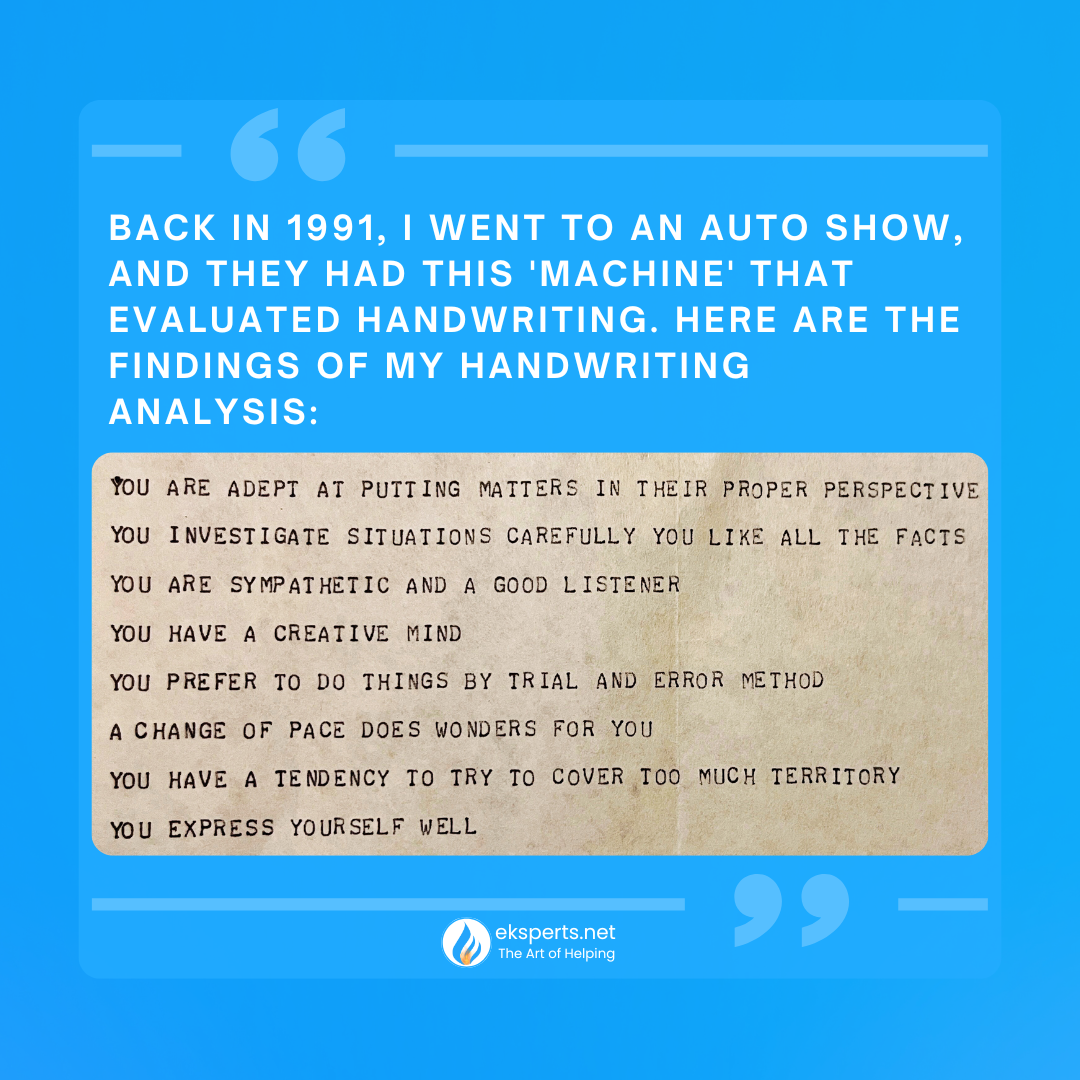 Handwriting Profile analysis – eksperts.net – The Art of Helping